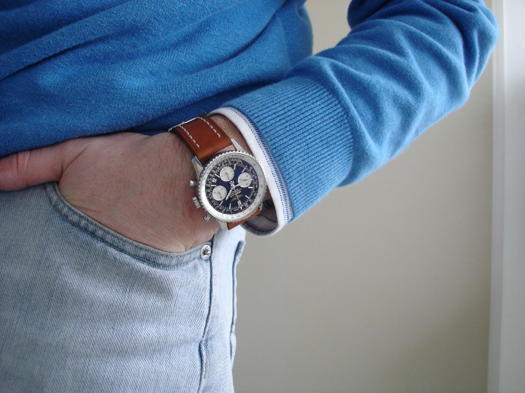 Photo's of Navitimer on Brown straps | WatchUSeek Watch Forums